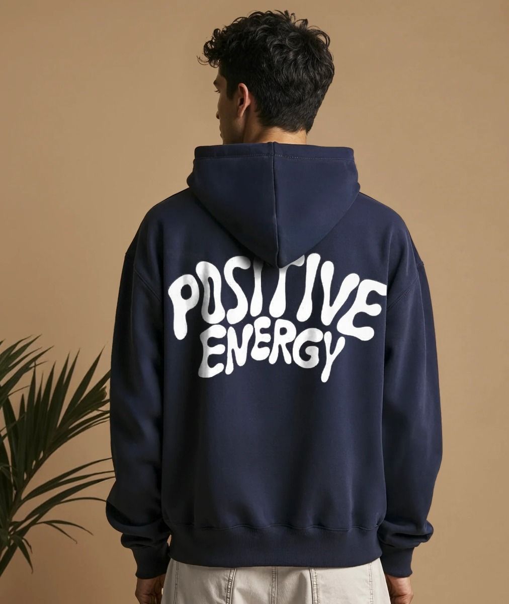 Hoodie ON VACATION Positive Energy Navy - TUREK