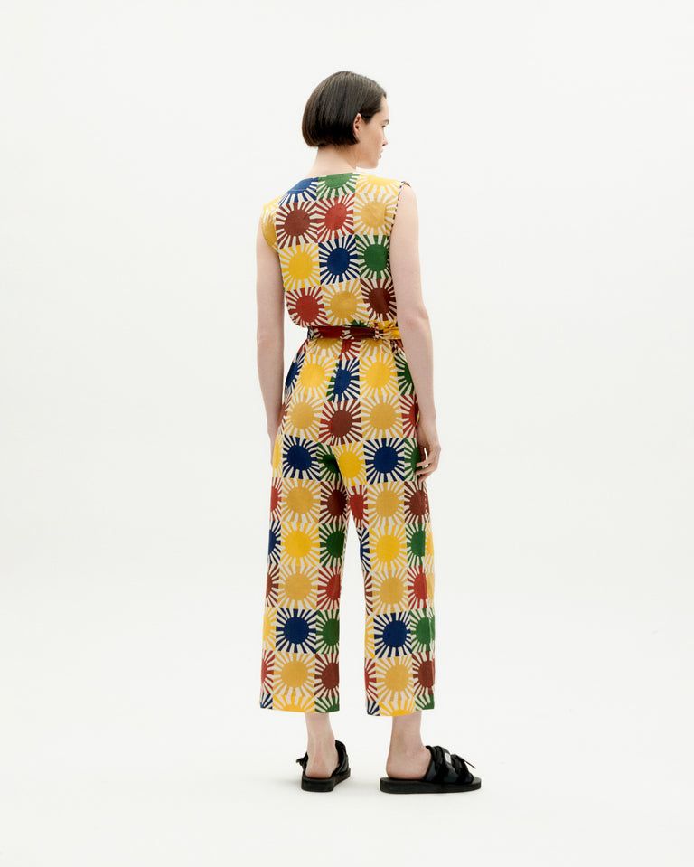 Jumpsuit THINKING MU Winona Multicolor Sun Grid - TUREK